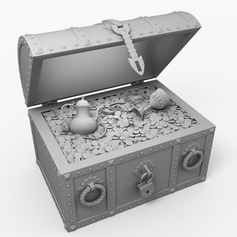 treasure chest 3d model