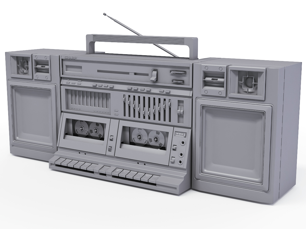 3dsmax legend boombox sharp wf-939