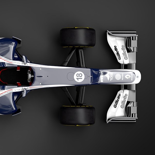 formula 1 2012 williams 3d model