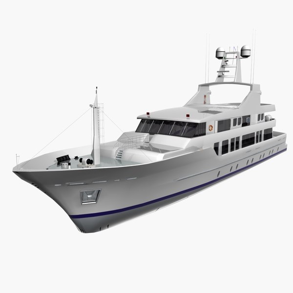 3d model medium yacht