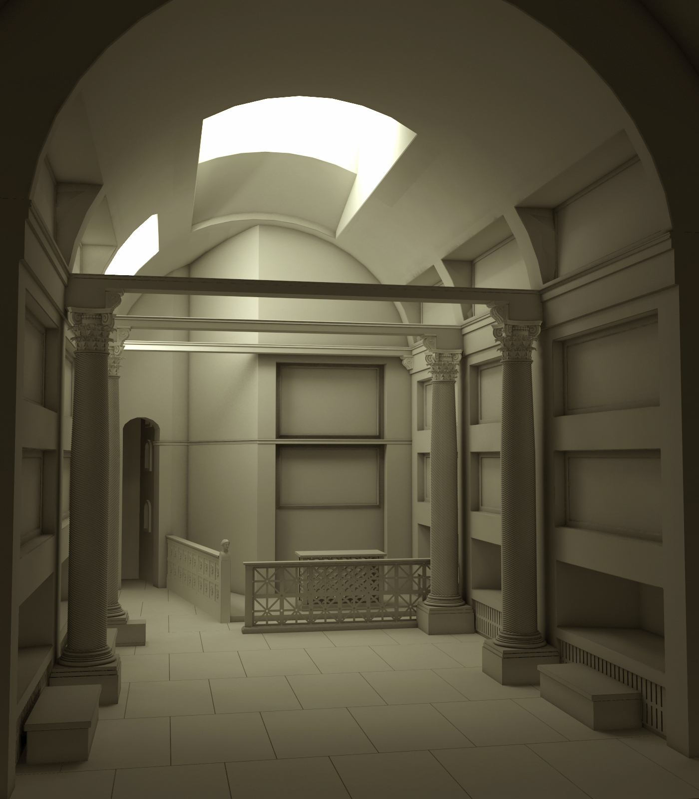 cubicula catacomb 3d model