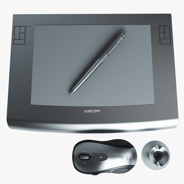 wacom intous tablet 3d model