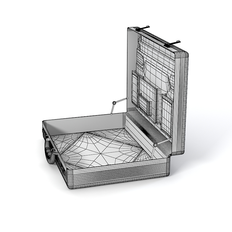 open aluminum briefcase max
