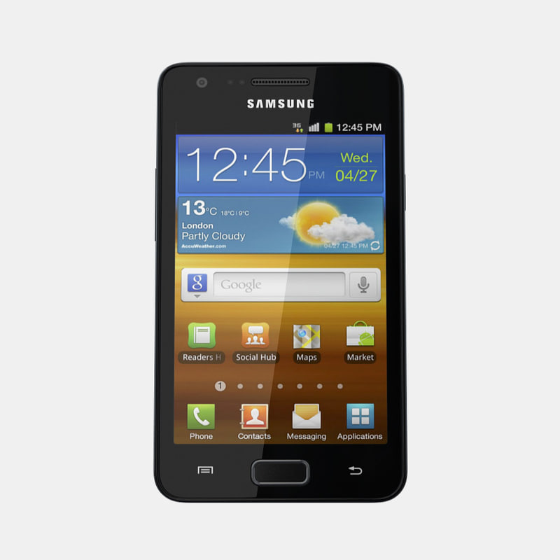 samsung galaxy r mobile phone 3d model