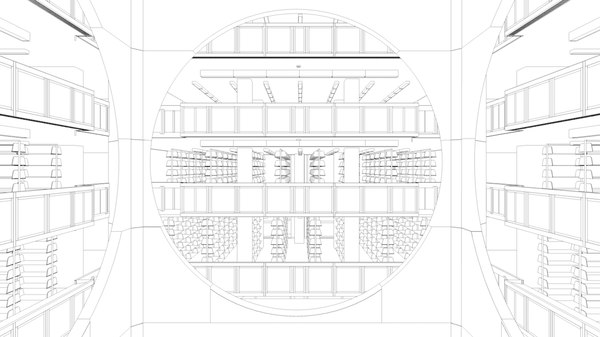 louis kahn exeter academy 3d c4d
