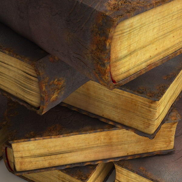 rotten book 3d obj