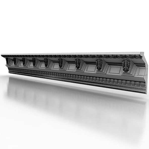3d model cornice molding