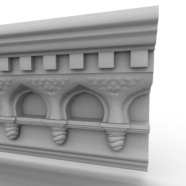 3d model cornice molding