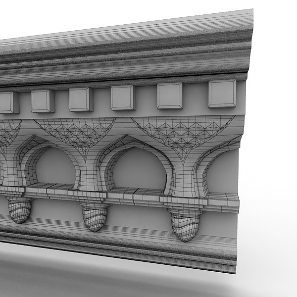 3d model cornice molding