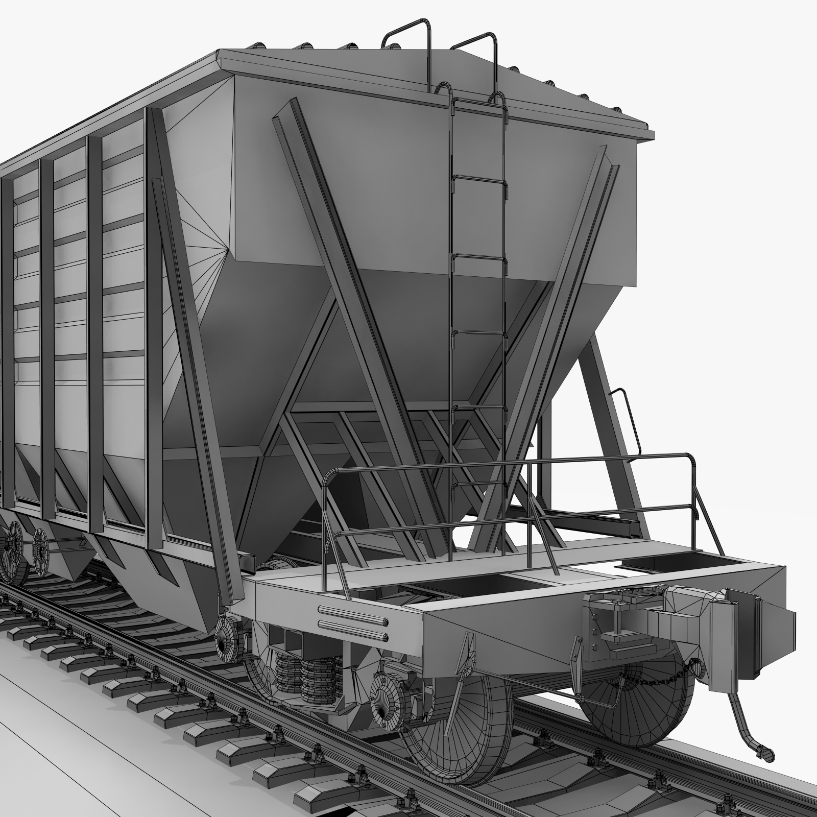 3d russian hopper railway