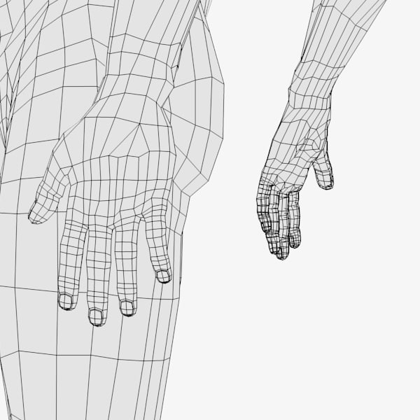 3d male character model