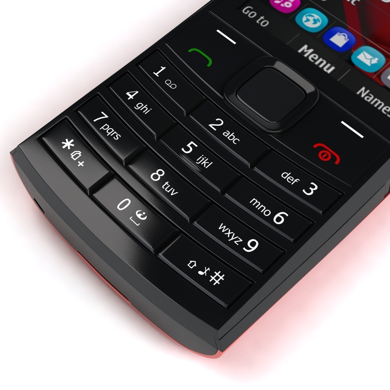 bright nokia x2-02 3d model