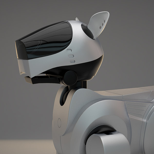 3ds character mechanical dog