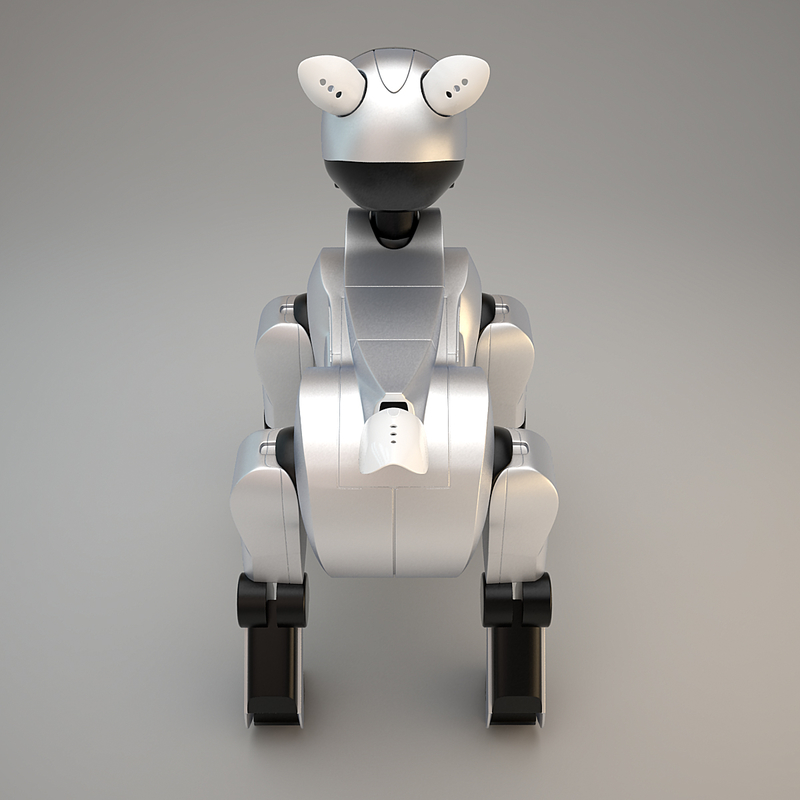 3d sony aibo robot
