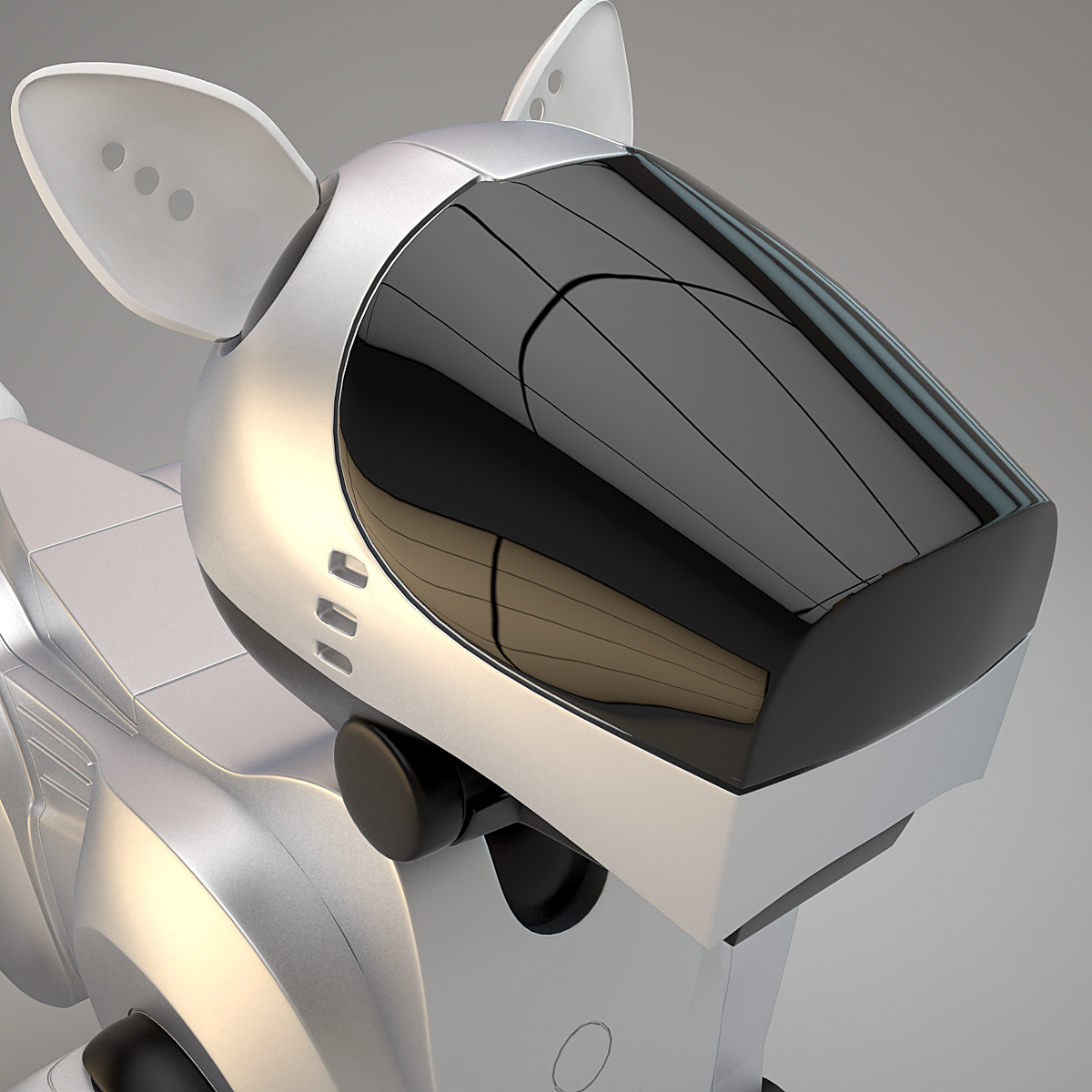 3d sony aibo robot