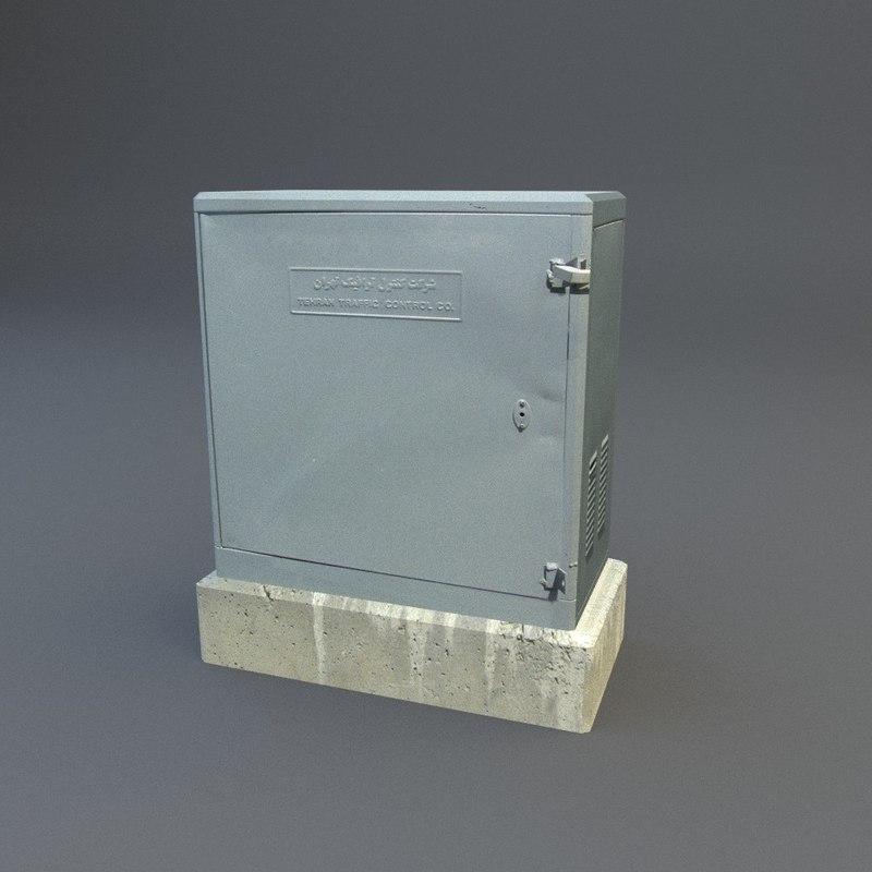 traffic box 3d model
