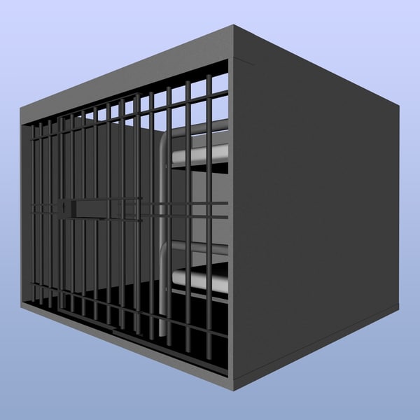 3d model jail cell