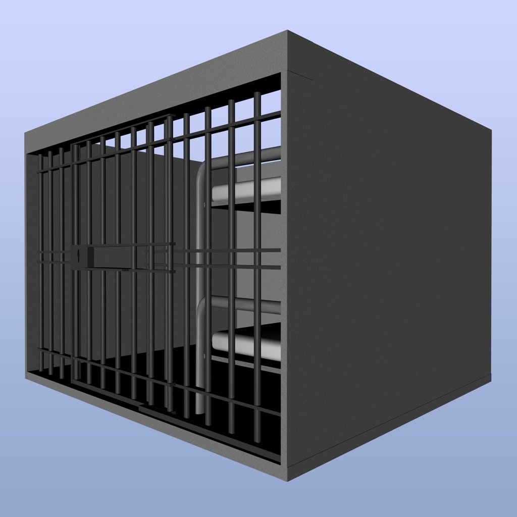 3d model jail cell