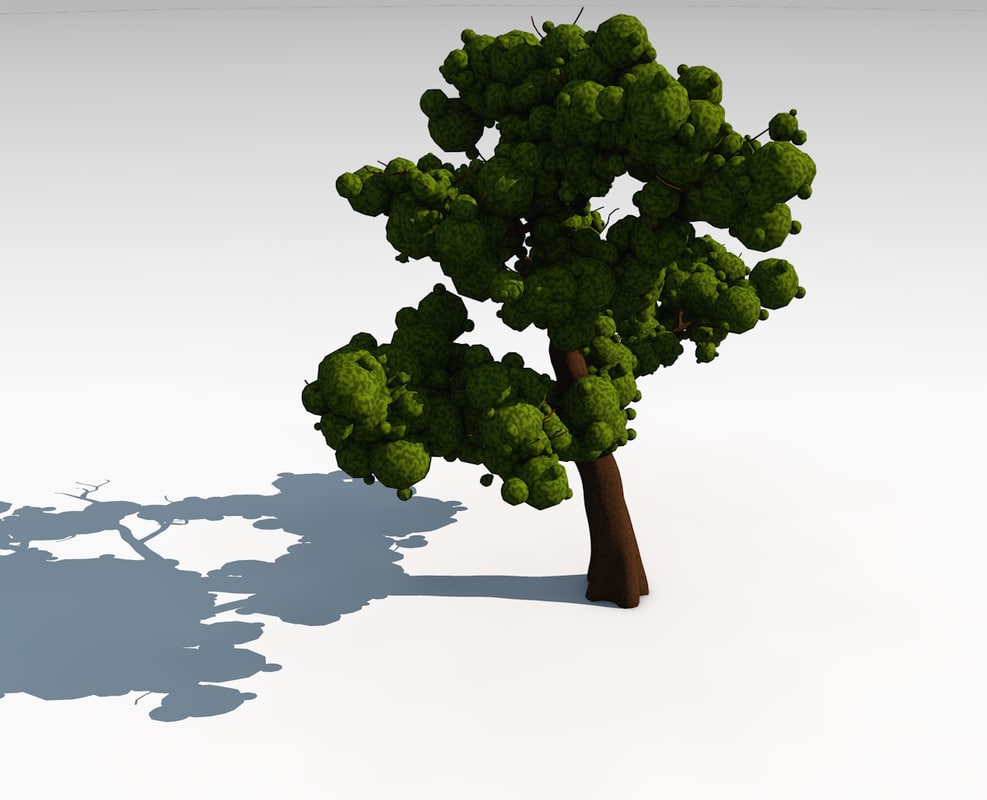 tree leaves 3d c4d