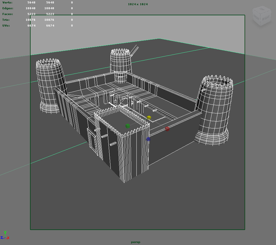 desert fort 3d model