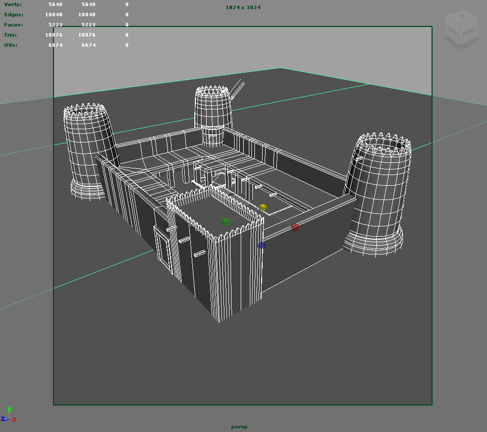 desert fort 3d model