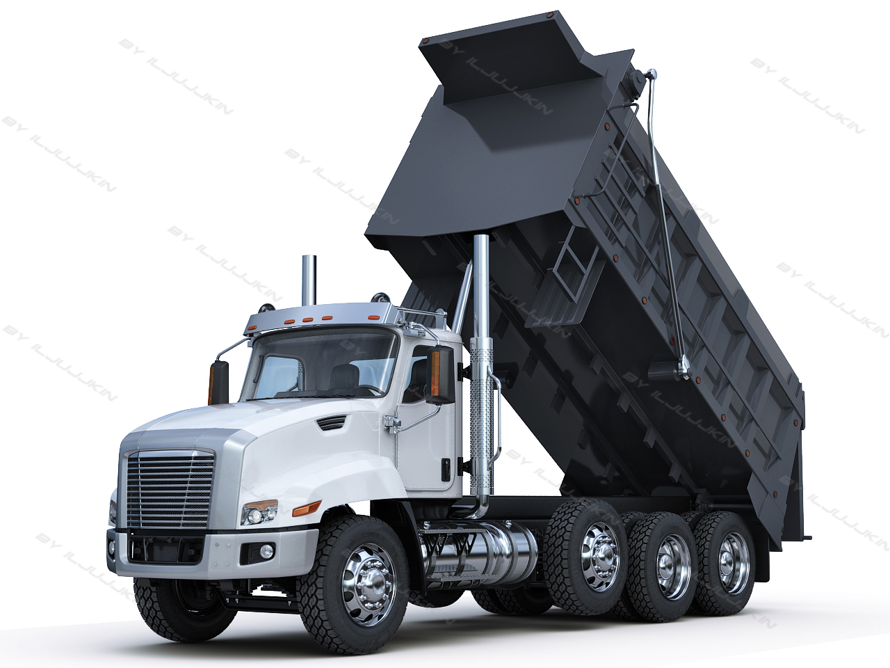 3d truck tipper model