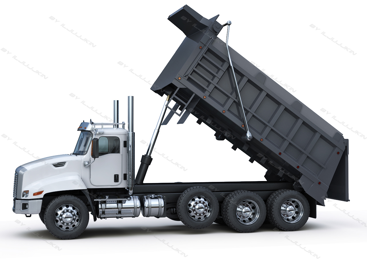 3d truck tipper model