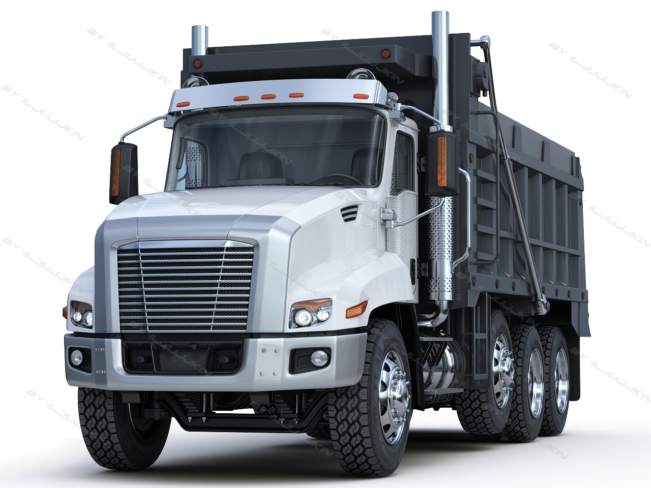 3d truck tipper model