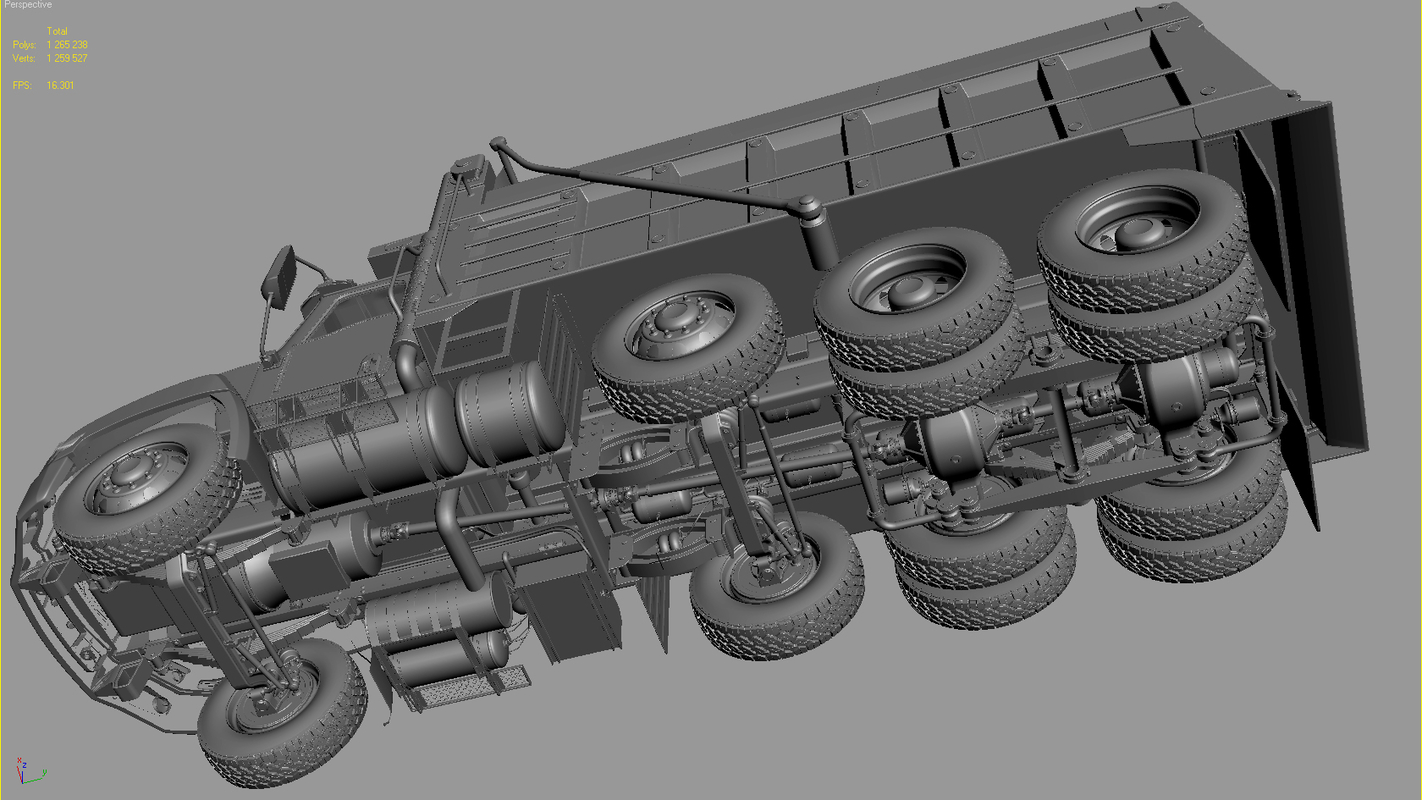 3d truck tipper model