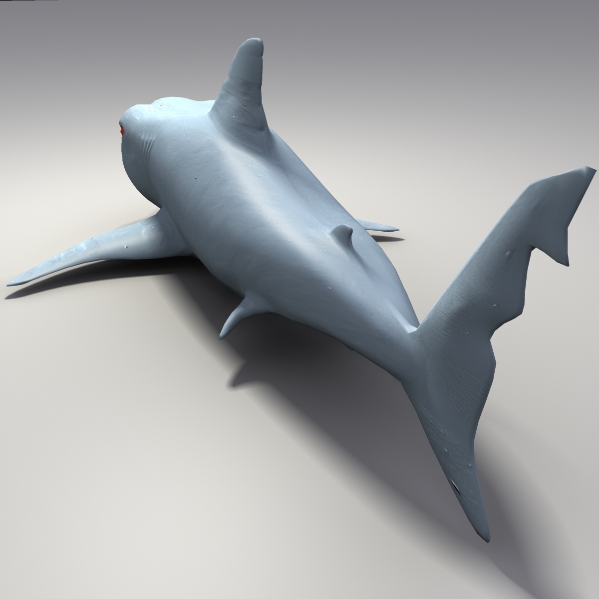 3d model toy rubber shark