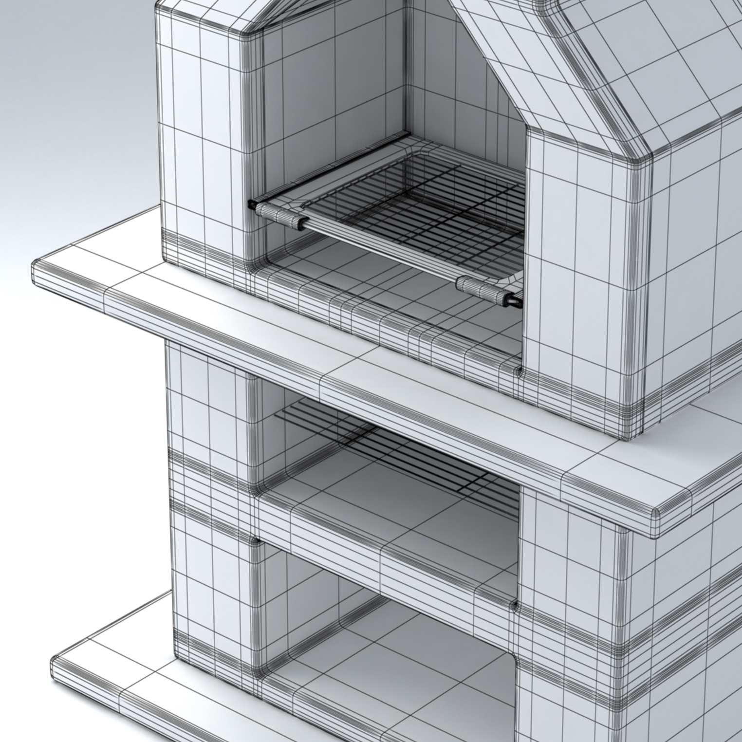 barbecue exterior 3d model