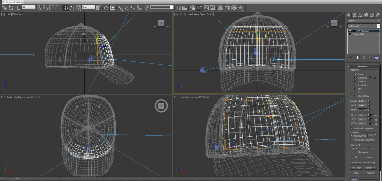 3ds max logo cap
