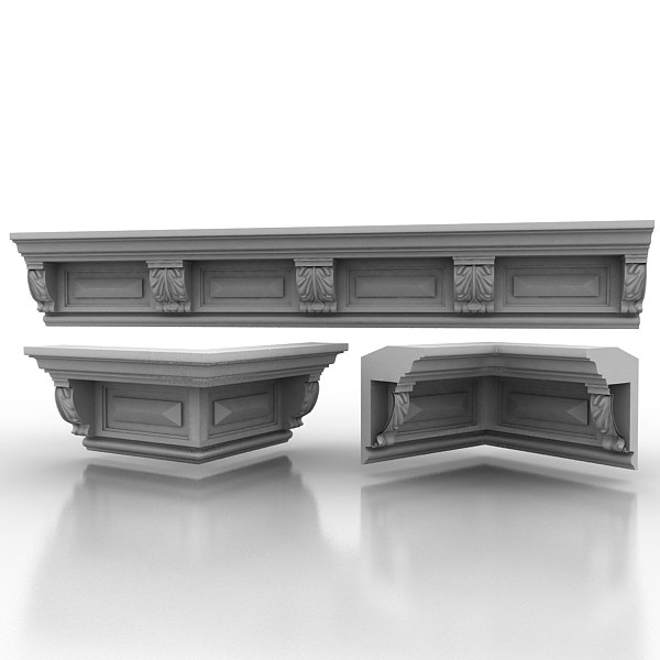 cornice molding 3d model