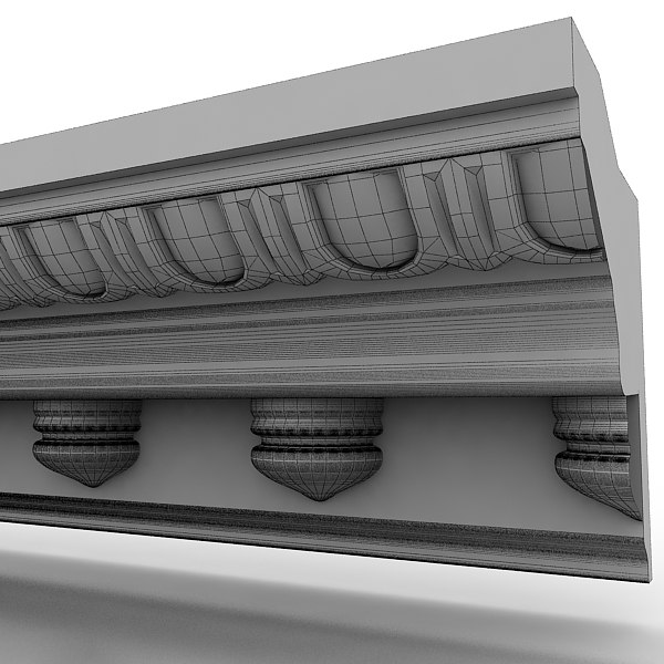 cornice molding 3d model