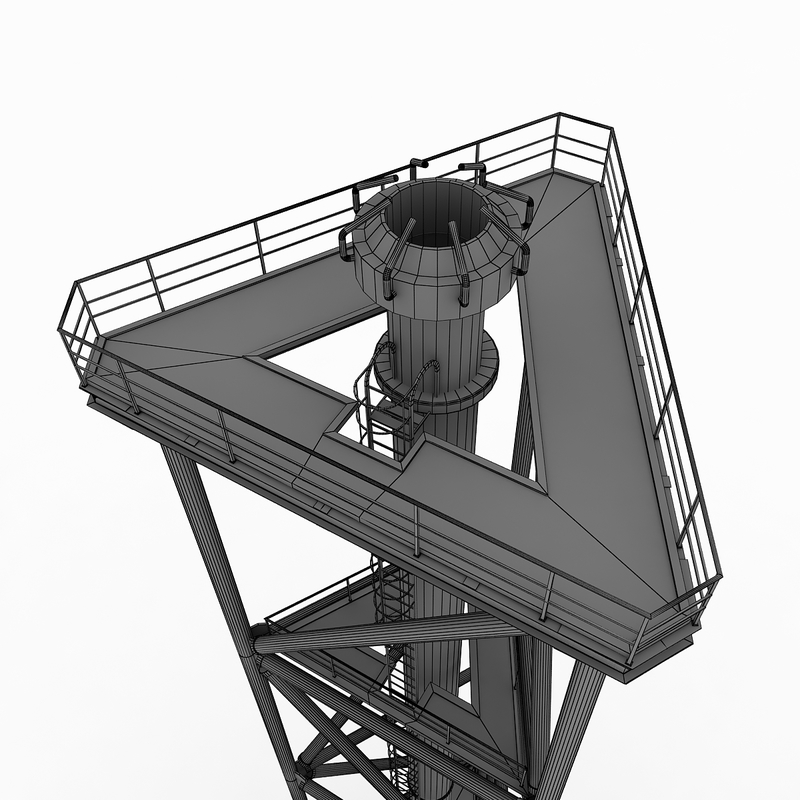 3ds flare stack gas 05