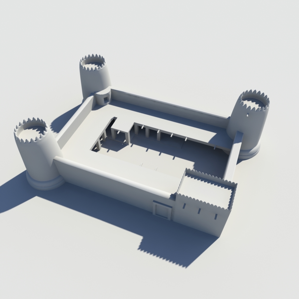 desert fort 3d model