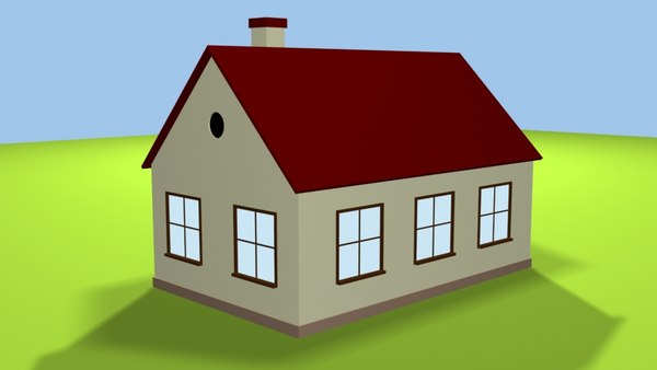 simple cartoon house max