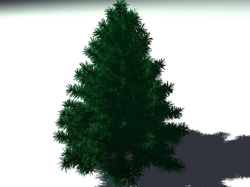 3ds realistic pine tree