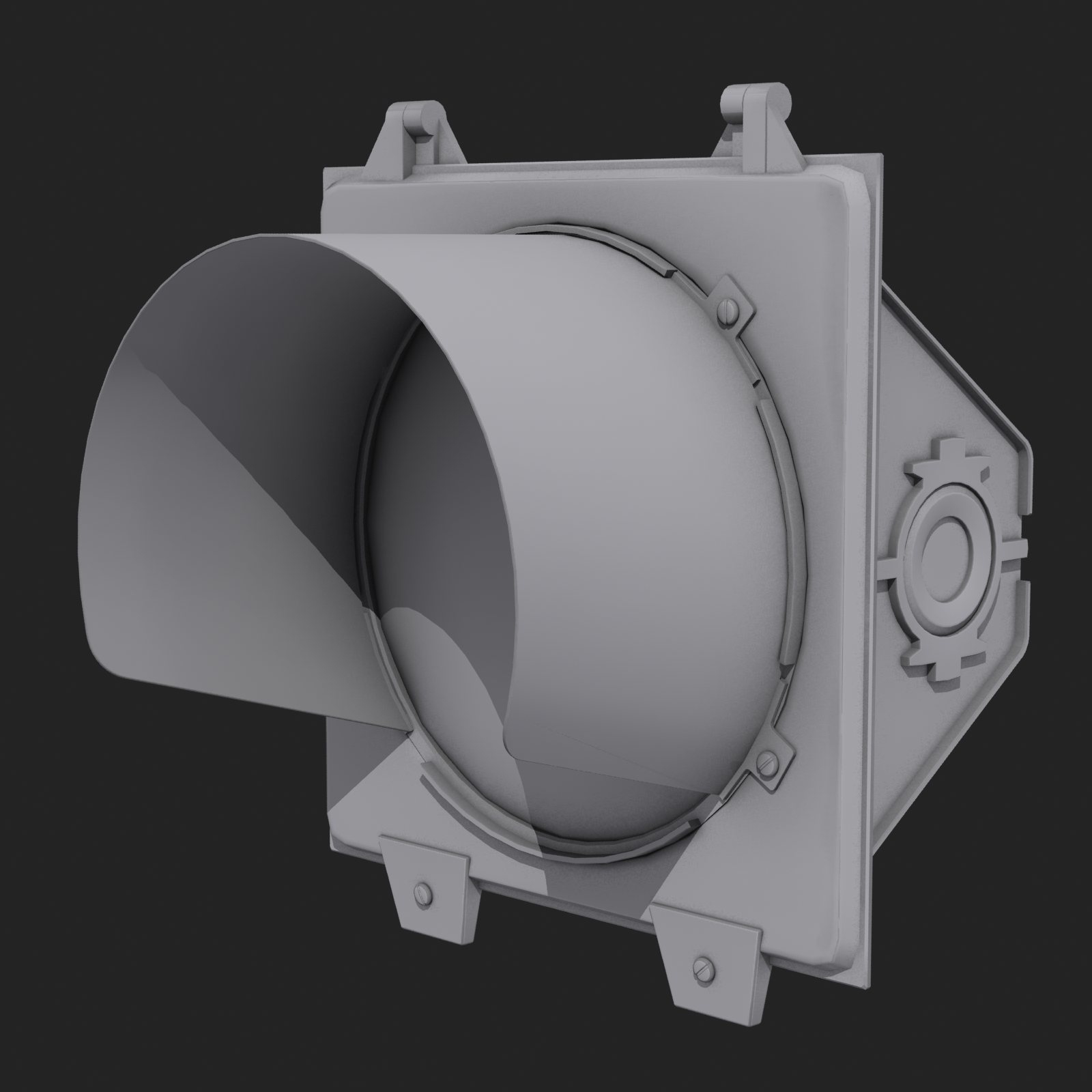 traffic signal stop light 3d model