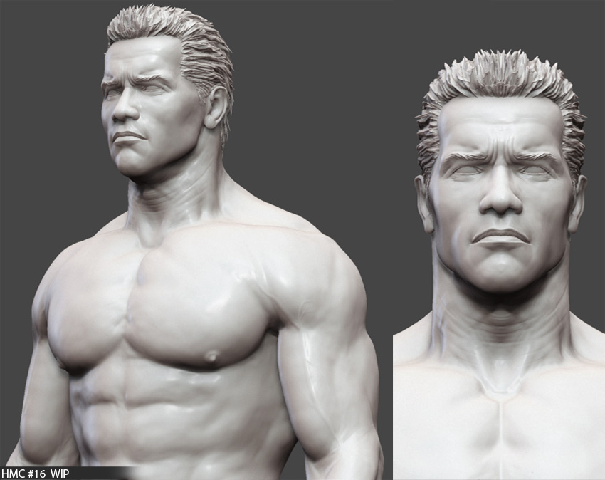 3d model terminator arnold schwarzenegger