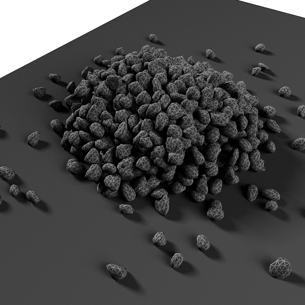 coal pile 3d model