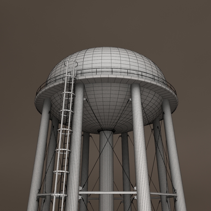 3d dxf water towers