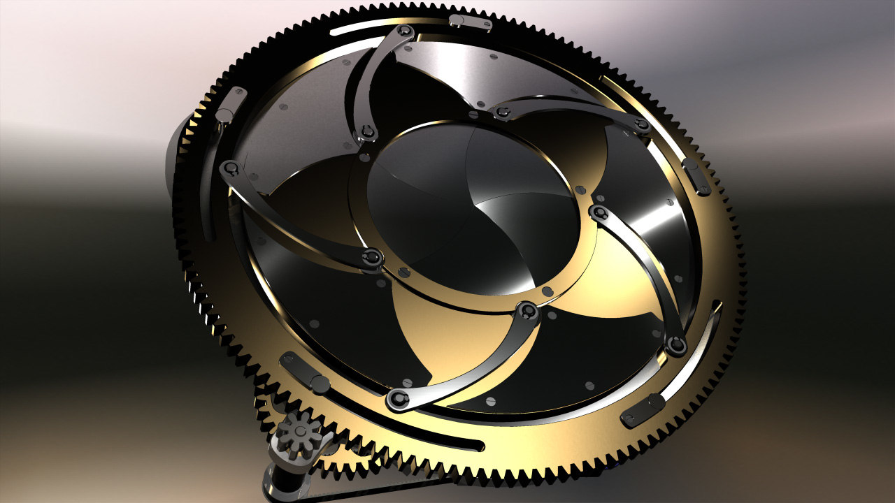 blade iris lens 3d model