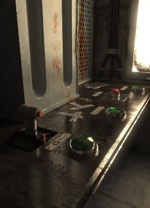 3d control room model