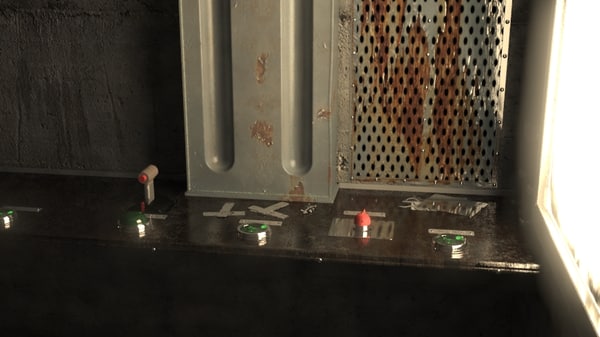 3d control room model