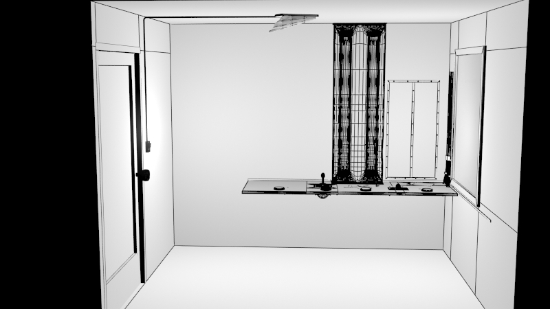 3d control room model