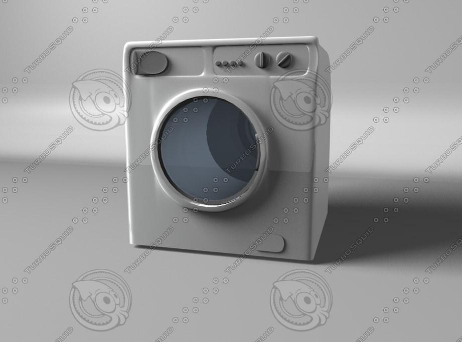 free washing machine 3d model