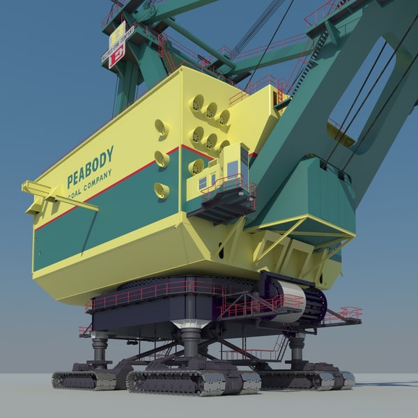 3d model of power shovel