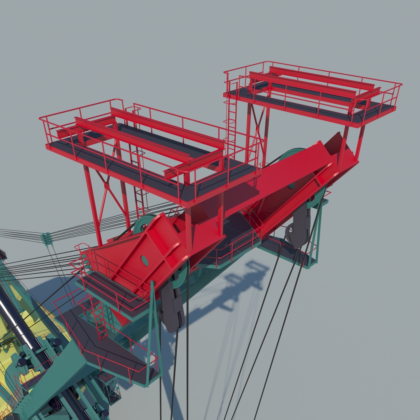 3d model of power shovel