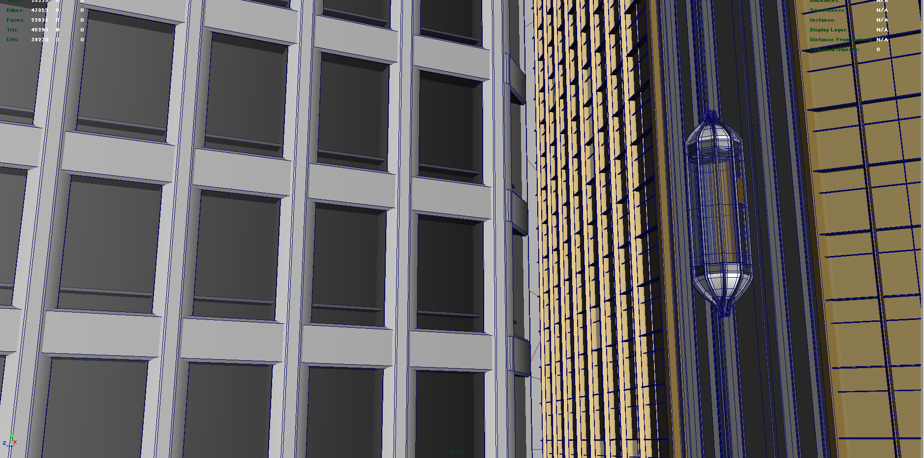 3d model of glass tower inferno